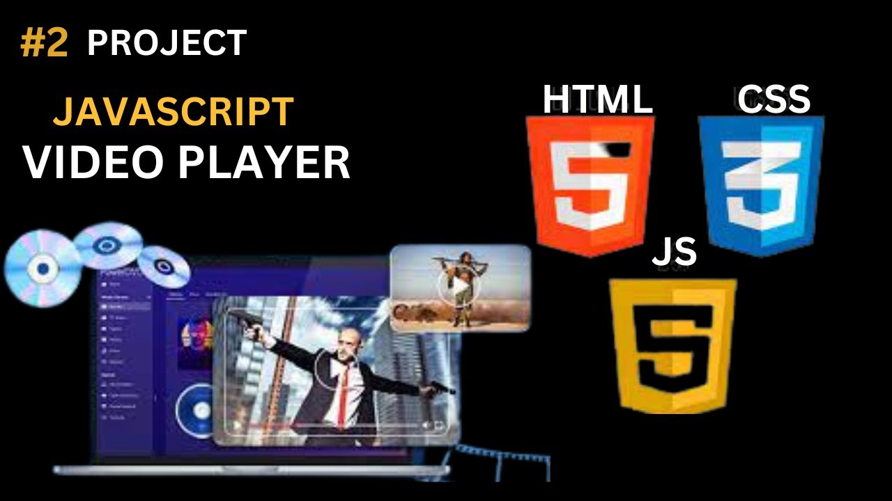 how to make video Player Project using HTML CSS JAVASCRIPT | JavaScript Projects for beginners
