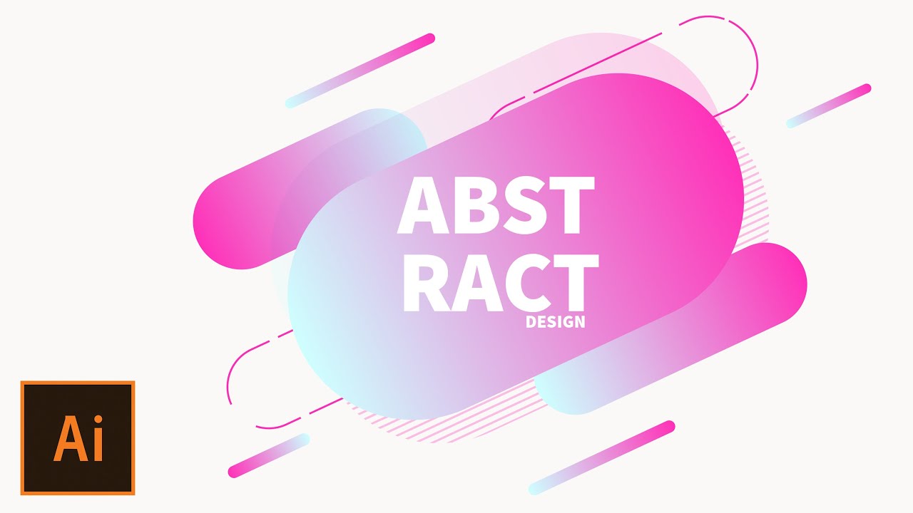 Create simple abstract background vector in illustrator | ai tutorial | abstract design