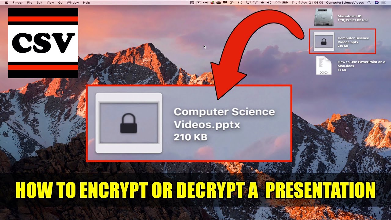 How to ENCRYPT or DECRYPT a Microsoft PowerPoint Presentation Using a Mac - Basic Tutorial | New