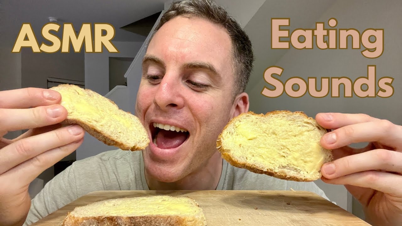 ASMR Eating Bread & Butter | Close-Up Mouth Sounds, Whispering & Relaxation for Sleep