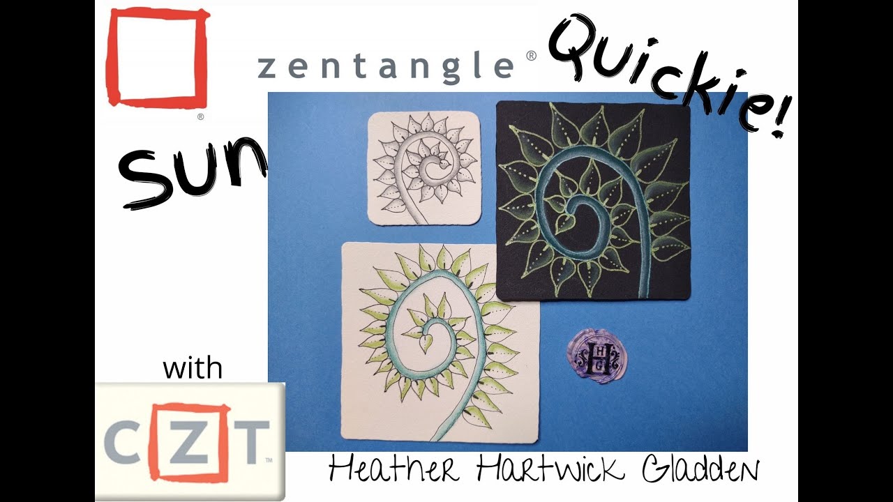 Zentangle® Quickie: Sun