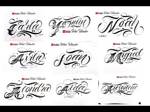 Name tattoo design on hand || latest tattoo font design || lettering for Tattoo