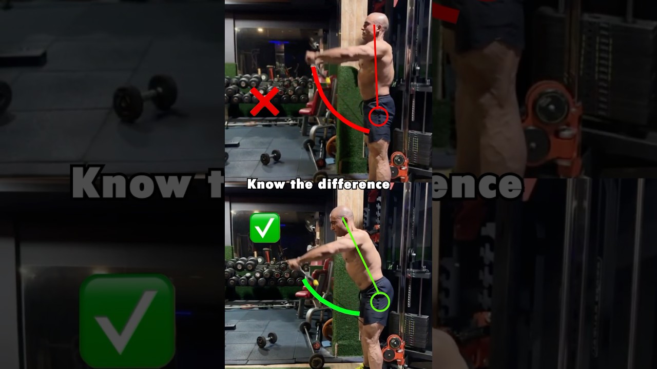 Are You Doing Cable Front Raises WRONG? (Fix Inside!) #Shorts