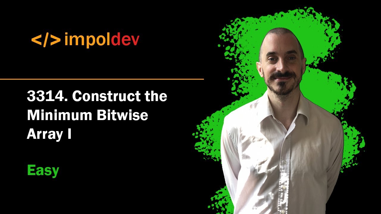 Construct the Minimum Bitwise Array I | LeetCode 3314 - Python