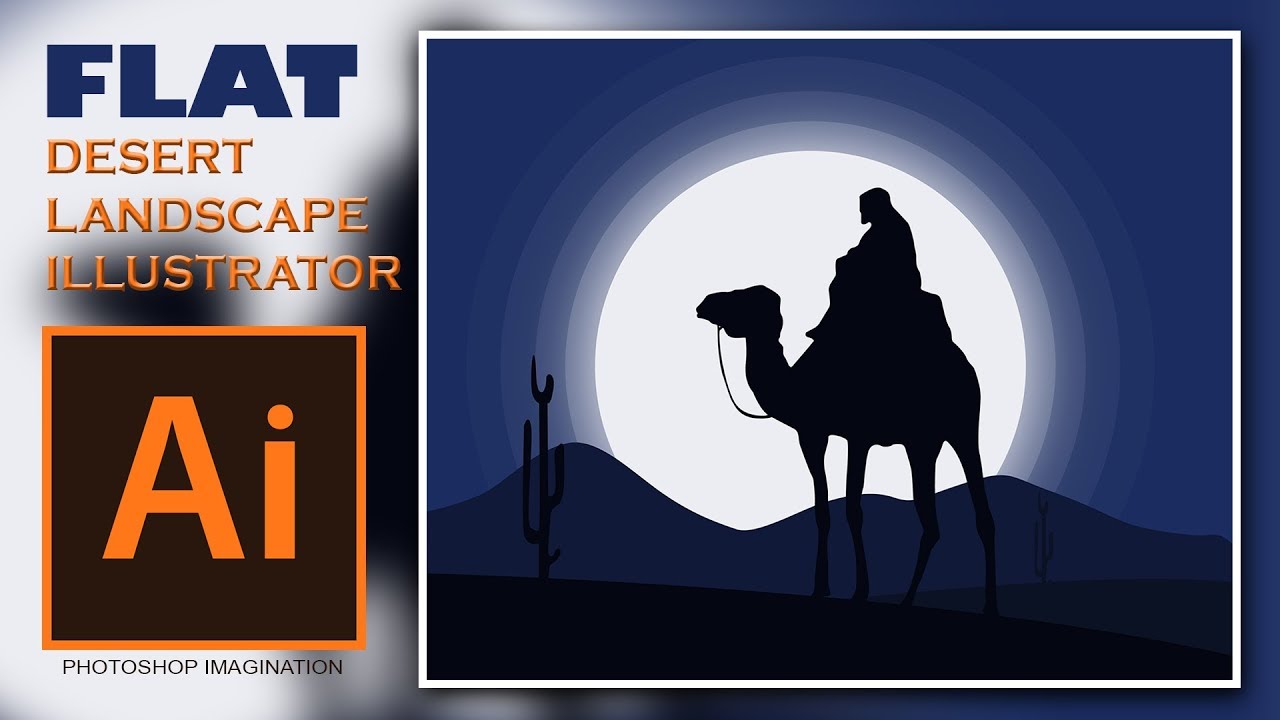 Beginners Tutorial | Flat Landscape Illustrator