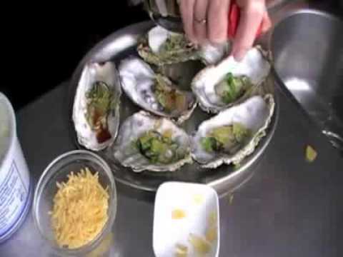 Oosters gegratineerde oesters