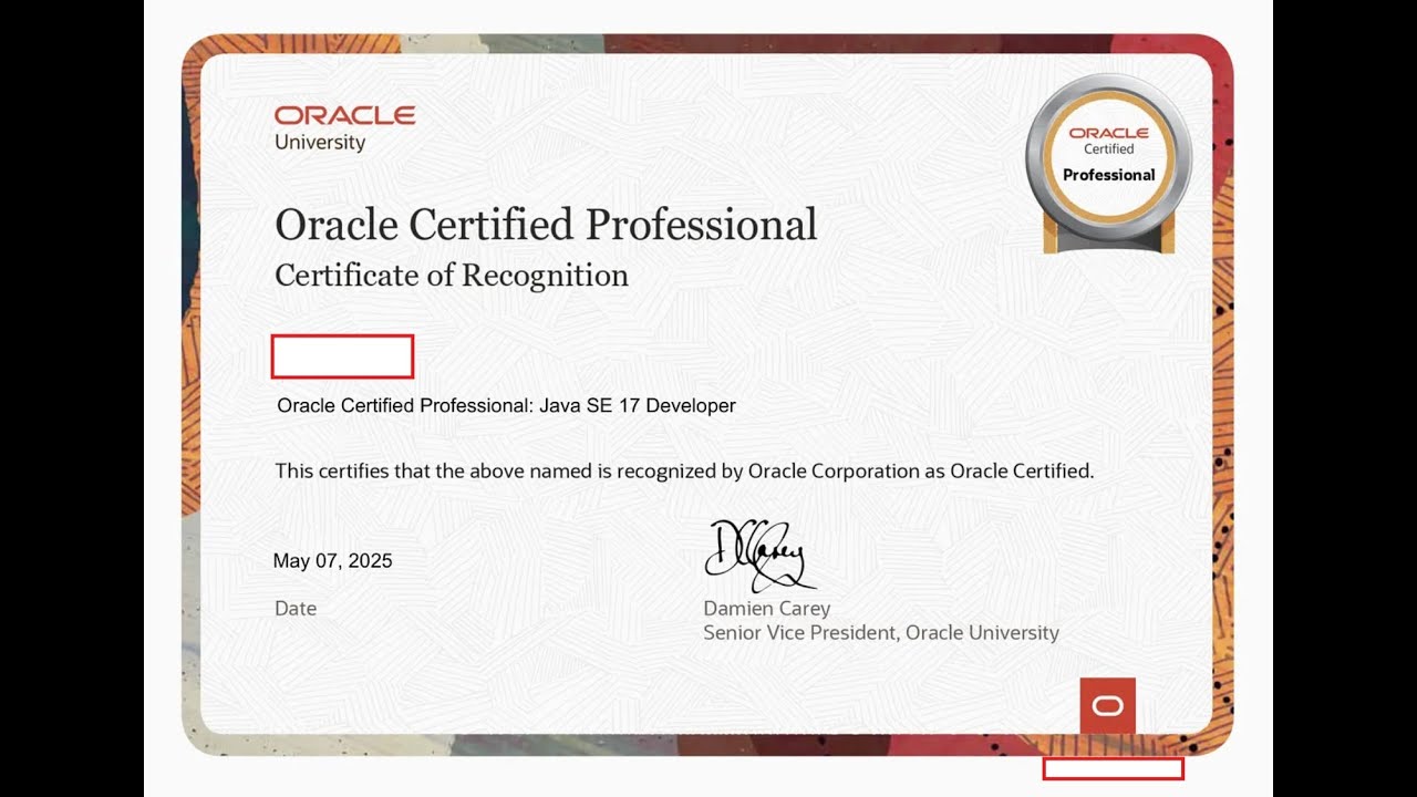 OCP Oracle Certified Professional Java SE 17 Developer LIVE