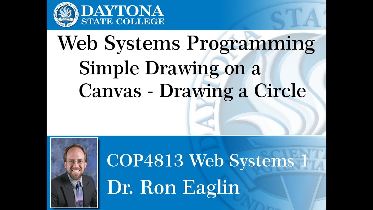 Web Programming - Simple Drawing On a Canvas - Circle