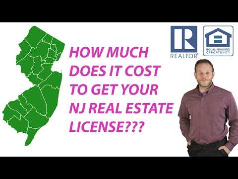 How much does it cost to get your real estate license in NJ?