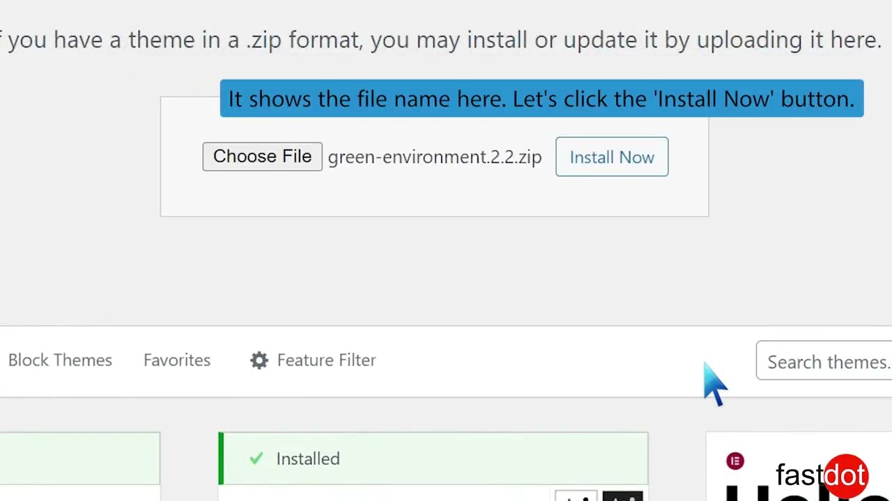 How to Install a WordPress Theme Manually   Fastdot