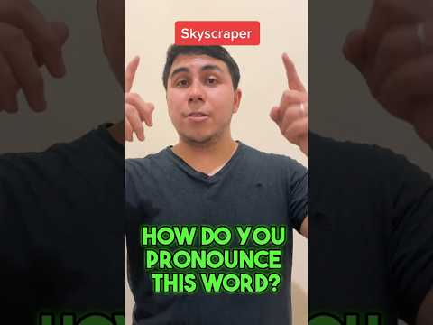 How to pronounce skyscraper #learnenglish #englishpractice #englishtips #belajarbersama #esl