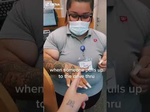 How Pharmacy technicians decide who is getting the car in drive thru.