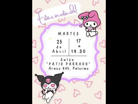 invitacion kuromi animada