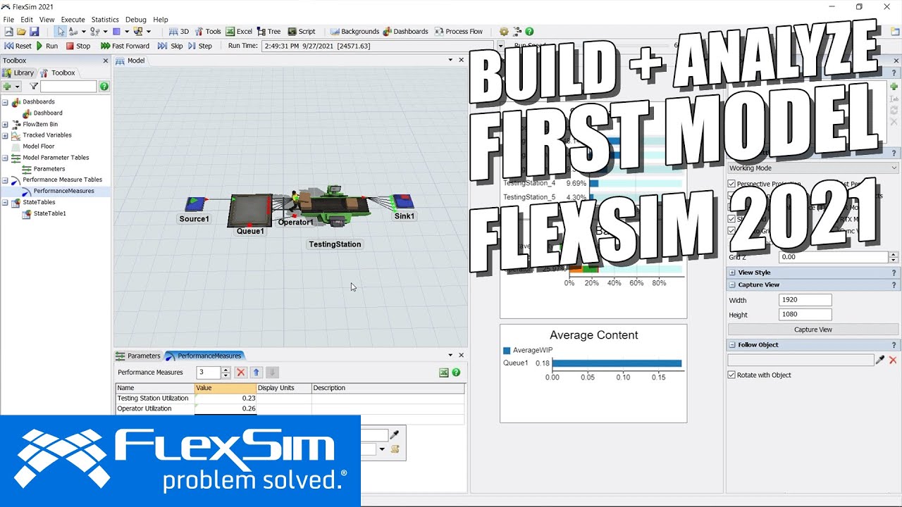 FlexSim 2021 | Build Your First Simulation Model