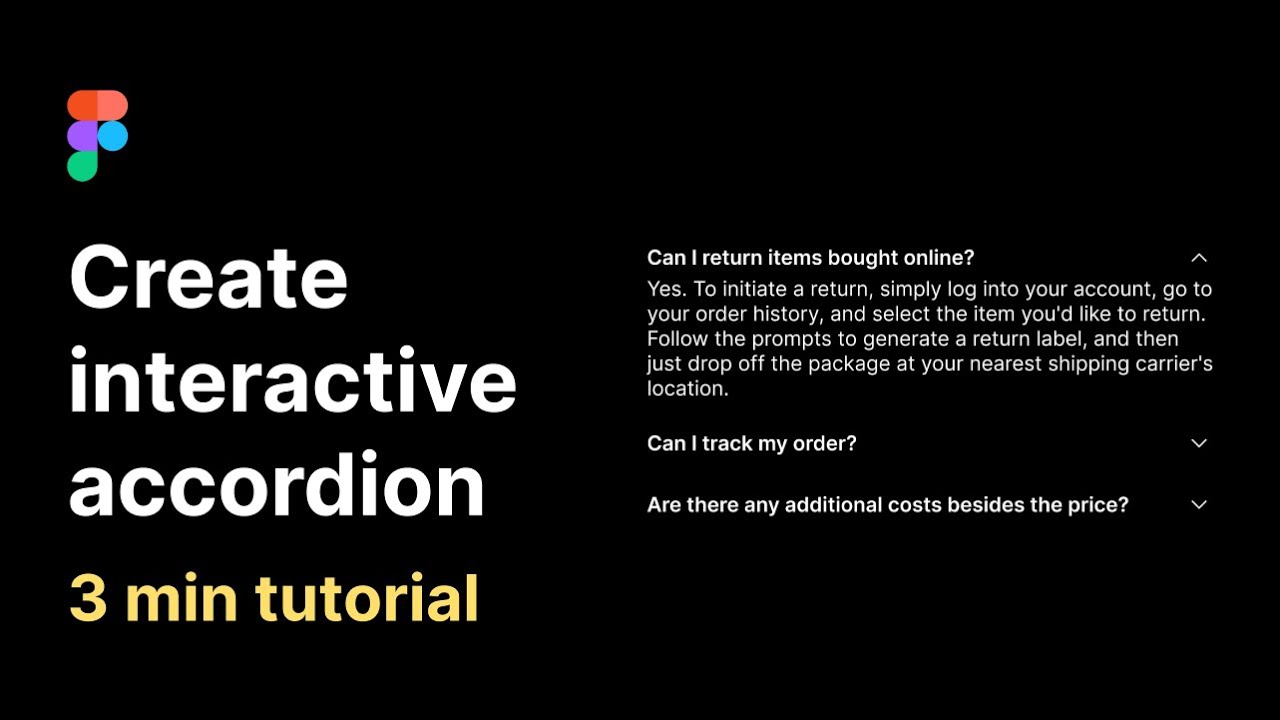 Creating Interactive Accordion in Figma