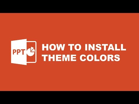 Tutorial Powerpoint Template : How to Install Theme Colors