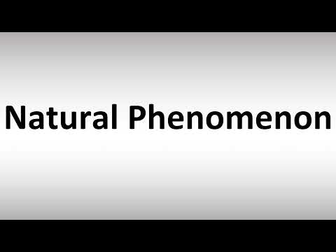 How to Pronounce Natural Phenomenon