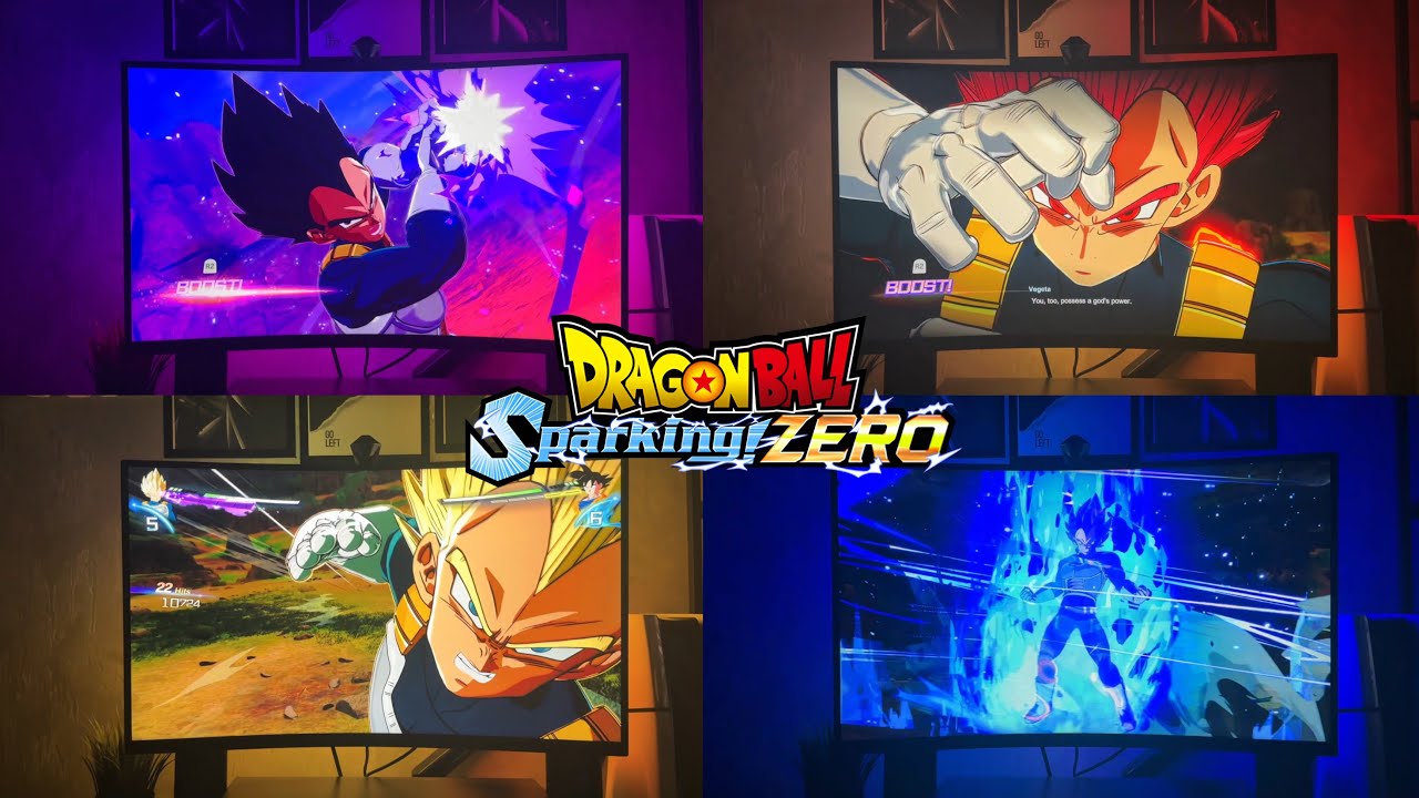 The Evolution of Vegeta (Super): Base to SSGSS Blue x Immersive Backlight [4K]