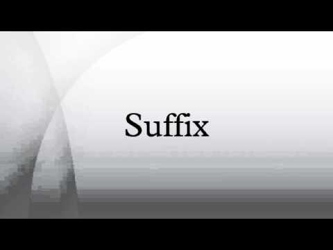 Suffix