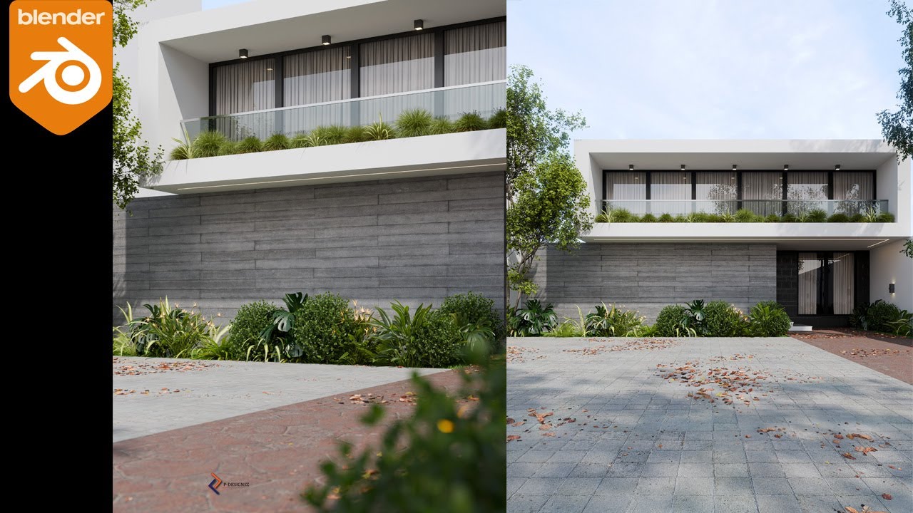 Make this Exterior in Blender| Realistic Architecture Visualization Tutorial