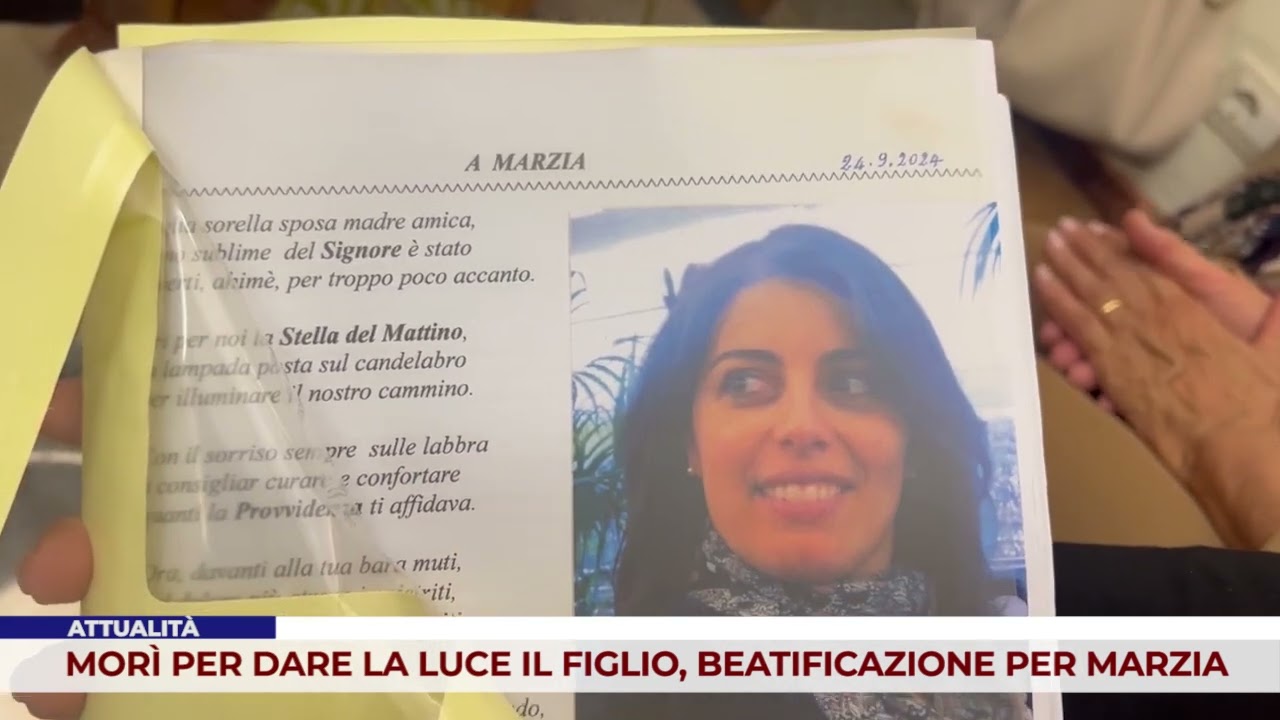 ATTUALITÀ. MORÌ PER DARE LA LUCE IL FIGLIO, BEATIFICAZIONE PER MARZIA ...
