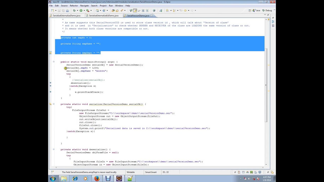 What is the difference between Serializalble and Externalizable interface Java Interview Question An