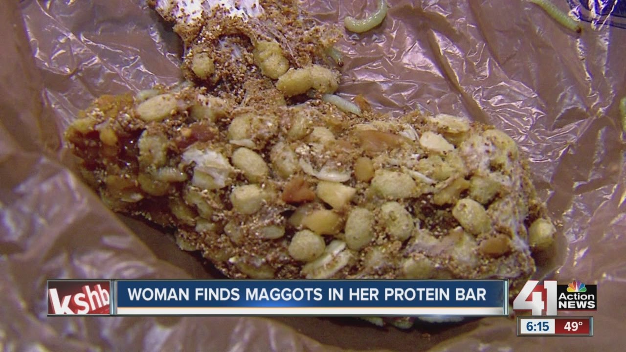 Woman tries healthy eating - only to find protein bar crawling with ...