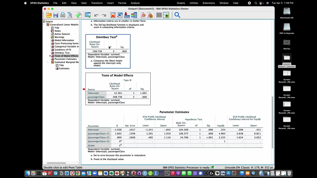 Logistic regression with categorical predictors in SPSS