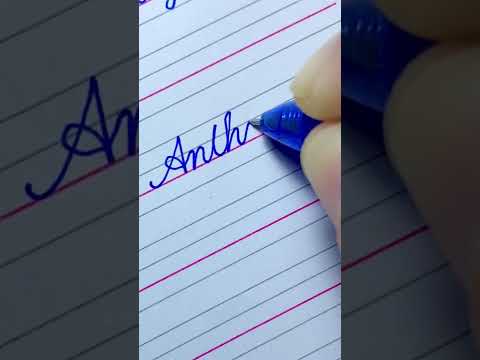 βAnthonyβ Beautiful Name in Cursive writing | Calligraphy | Handwriting | i Write