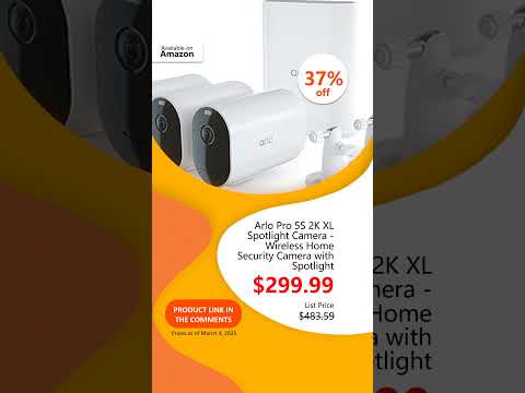 Arlo Pro 5S 2K XL Spotlight Camera - Wireless Home Security Camera with Spotlight