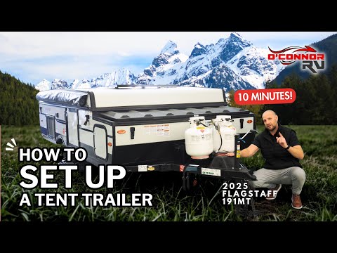How to Set Up Your Tent Trailer? 2025 Forest River Flagstaff 191MT