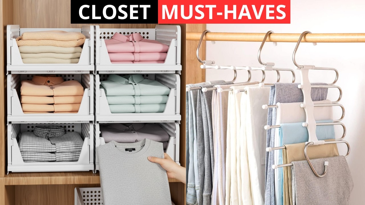 ✨CLOSET ORGANIZATION IDEAS | Top 5 MUST-HAVE Closet Organizers on Amazon
