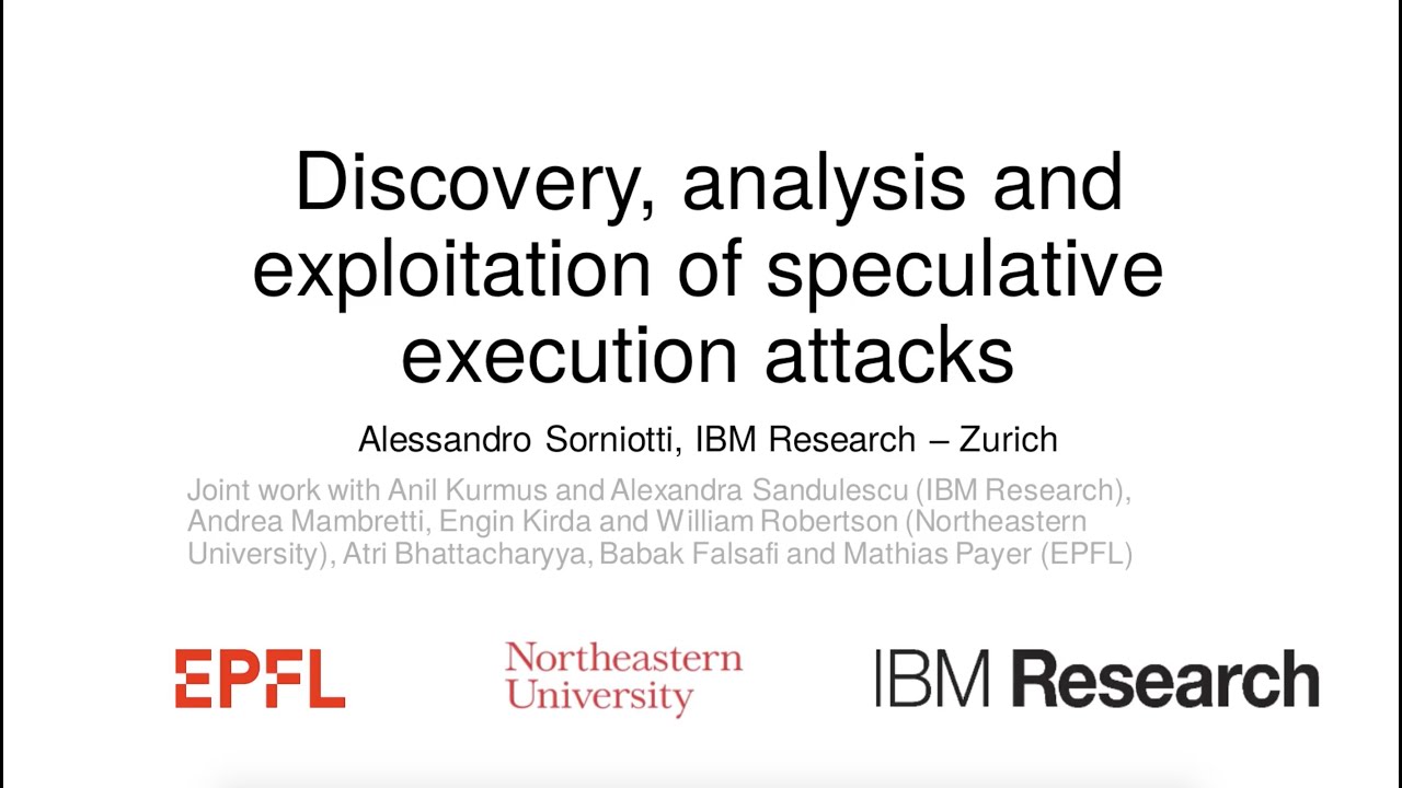 Discovery, Analysis and Exploitation of Speculative Execution Attacks