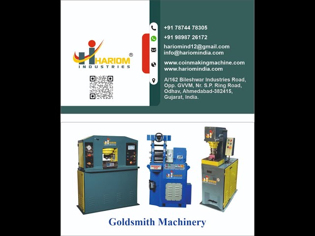 Goldsmith Hydraulic Press Machines - Manual Gold And Silver Coin ...