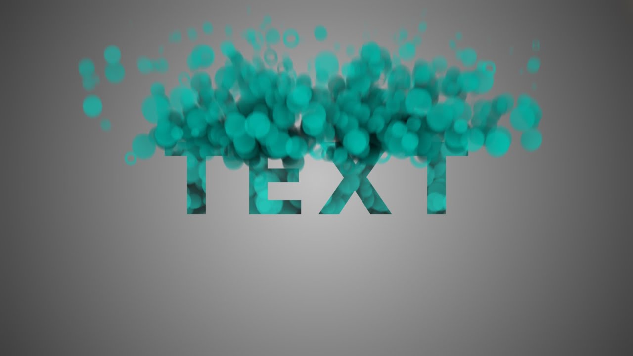 After Effects Tutorial: Particles Text Animation