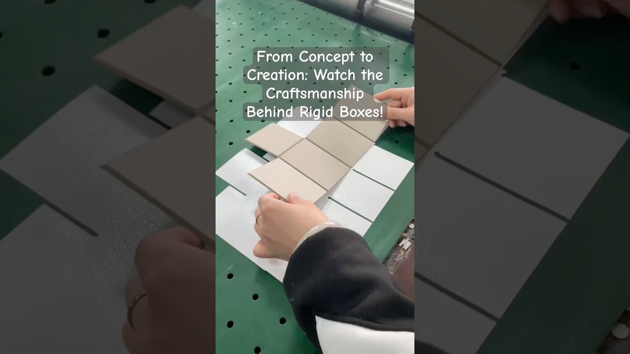 Watch How a Custom Rigid Box is Made | Handmade Luxury Box Packaging #custompackaging