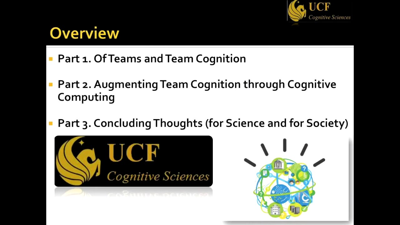 “Developing Cognitive Systems to Support Team Cognition”