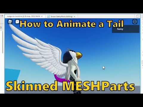 Blender Tutorial how to make animated tail Roblox Studio Skinned MeshPart AUTOMATIC WEIGHt PAINTING
