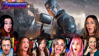TOP "Captain America Lifts Thor's Hammer Mjolnir" Reactions! Avengers: Endgame (2019) Movie Reaction