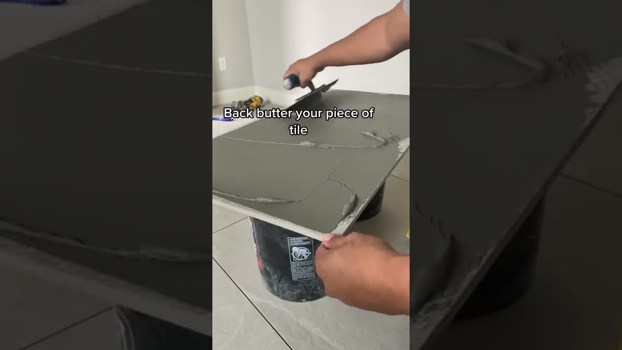 How to install Large Format Tile, basic steps #obftile #tile #tutorial