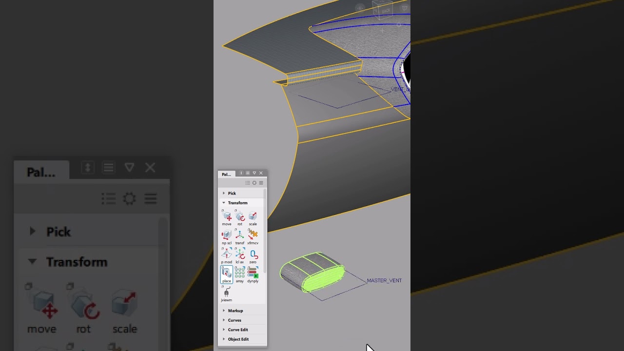 Autodesk Alias Tutorial: Copying an object using planes #aclasssurfacing #surfacing #autodeskalias