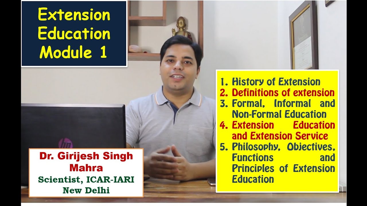 Extension Education _Module 1 (Fundamentals of Extension)