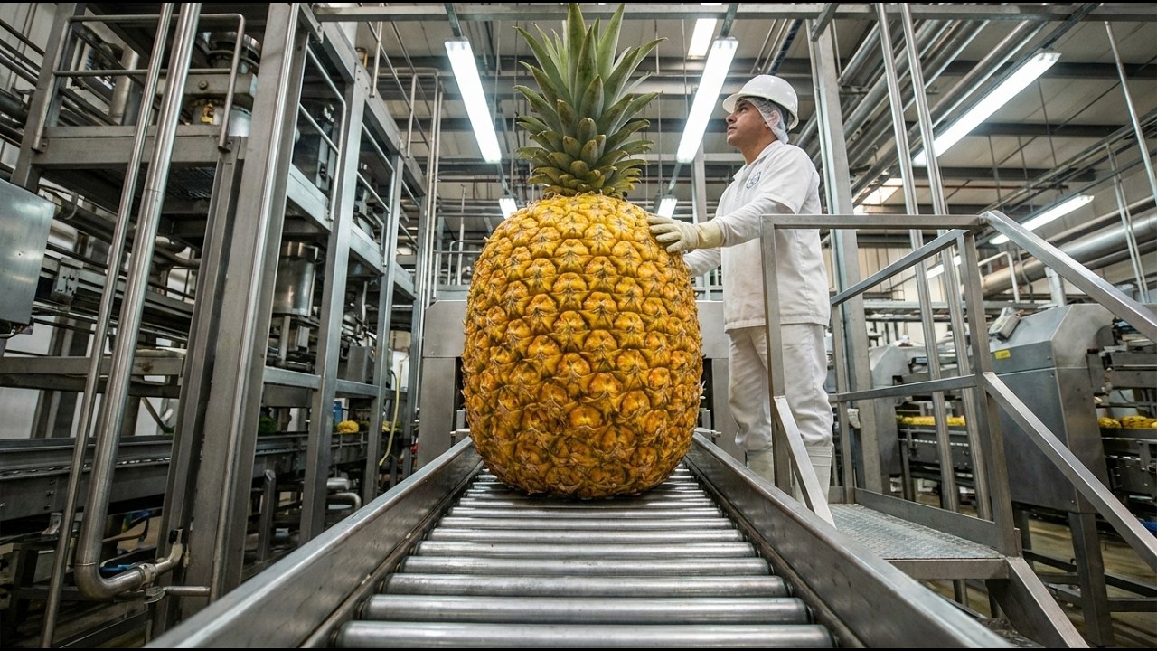 Why is this Fruit so BIG 🏗️ Inside the World’s Most Satisfying Pineapple Factory ✨