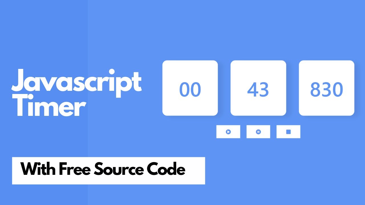 How to make Javascript timer |  With Free Source code | @CodeWithMood