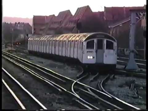 London Underground-A Stock & 59 Tube Stock on Metropolitan & Jubilee Lines 1986