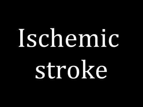 How to pronounce Ischemic stroke