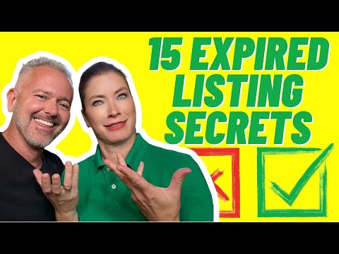 Real Estate Agents: 15 EXPIRED Listing Secrets (Check List) - Part 3