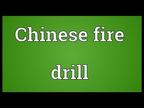 Chinese fire drill Meaning