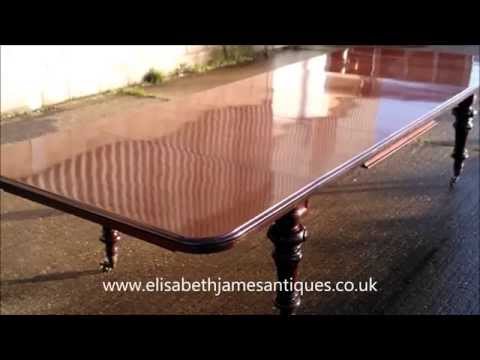 Large Original Victorian Antique Dining Table