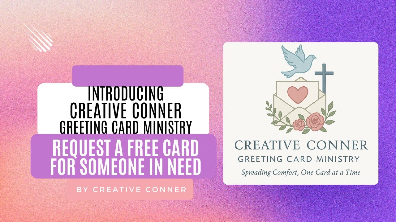 Request A Free Card | Introducing Creative Conner Greeting Card Ministry